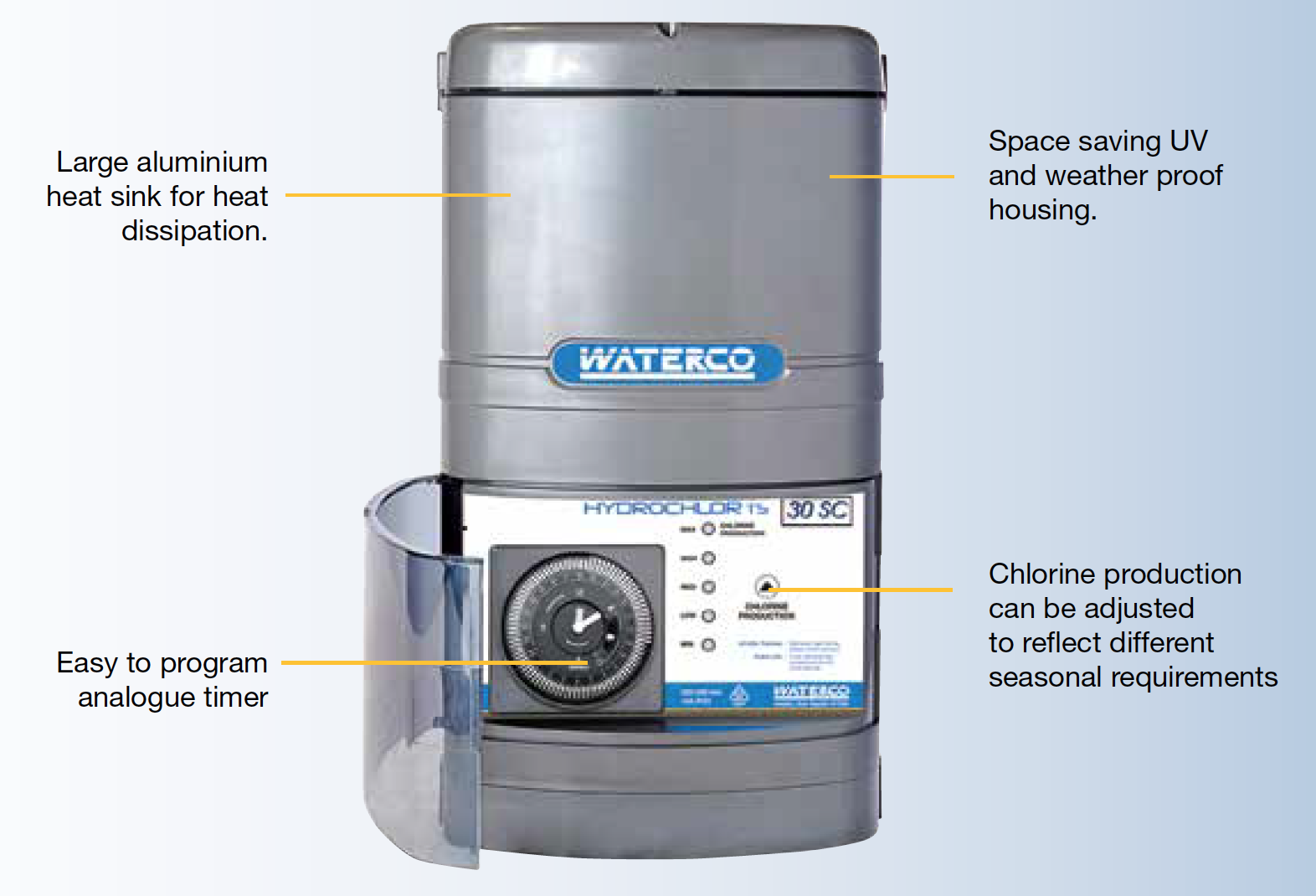 Waterco Hydrochlor 20A TS - Salt Water Chlorinator - Shop Now