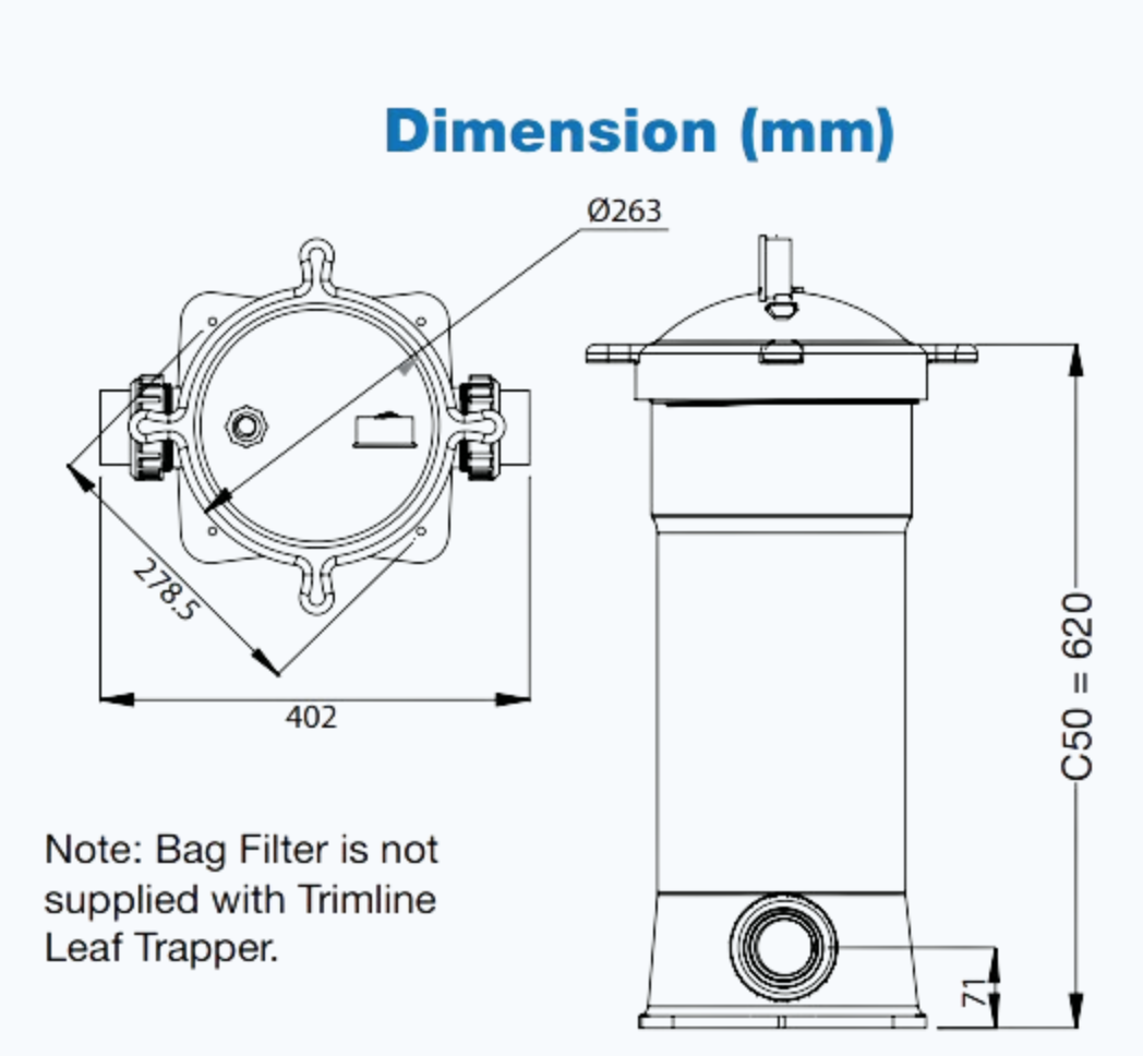 Waterco Trimline Leaf Trapper, Shop Now - Best Prices