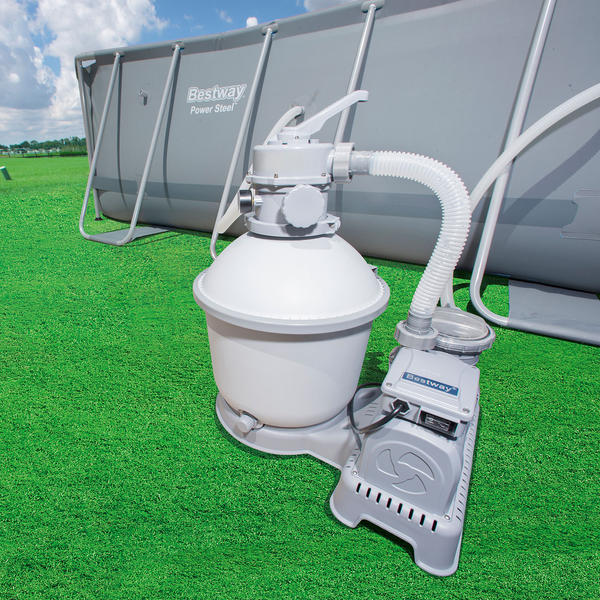 Bestway 1000gal (3,785L) Flowclear Sand Filter Pump for Above Ground ...