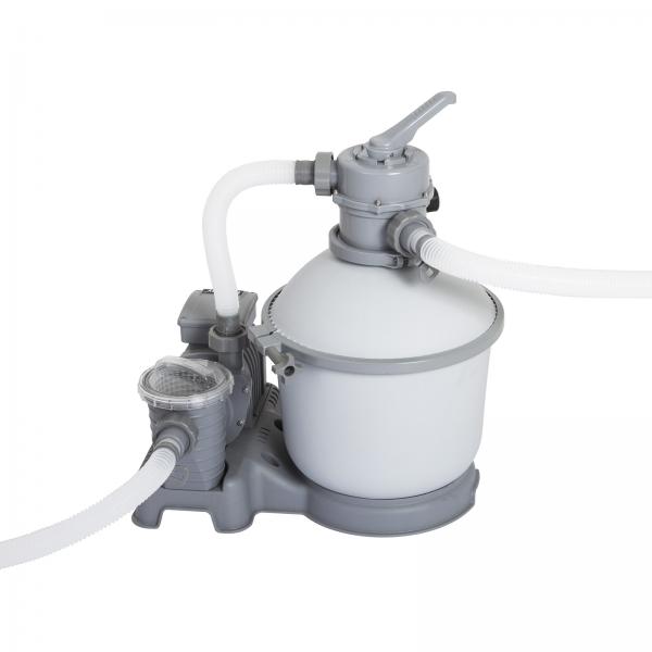 Bestway 4.6m x 1.2m Hydrium Round Steel Wall Pool with 1000gal Sand ...