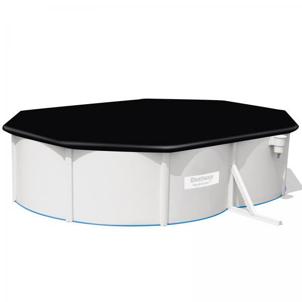 Bestway 5m x 3.6m x 1.2m Hydrium Oval Steel Wall Pool with 800gal Sand ...
