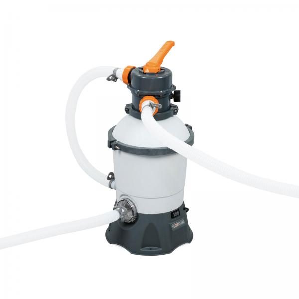 Bestway 5m x 3.6m x 1.2m Hydrium Oval Steel Wall Pool with 800gal Sand ...