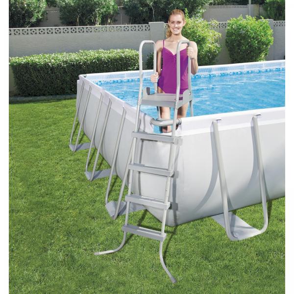 Bestway 7.32m x 3.66m x 1.32m Power Steel Frame Pool with 1500gal Sand ...