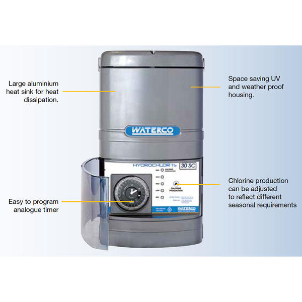 Waterco Hydrochlor 20A TS - Salt Water Chlorinator - Shop Now