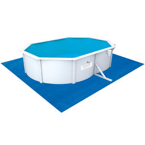 Bestway 5m x 3.6m x 1.2m Hydrium™ Oval Steel Wall Pool with 1000gal ...