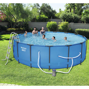 Bestway 4.57m x 1.22m Steel Pro MAX Frame Pool with 800gal Cartridge ...