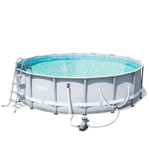 Bestway 4.88m x 1.22m Power Steel™ Frame Pool with 1500gal Cartridge ...