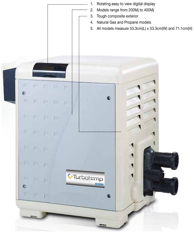 Waterco Turbotemp Gas Heaters